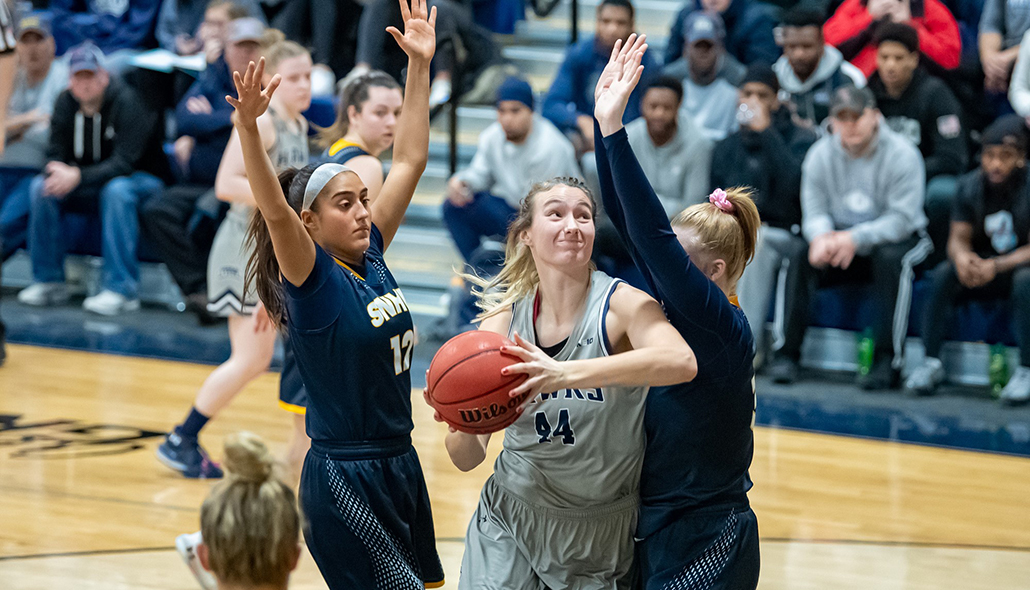 SNHU and Saint Anselm split basketball doubleheader - Manchester Ink Link
