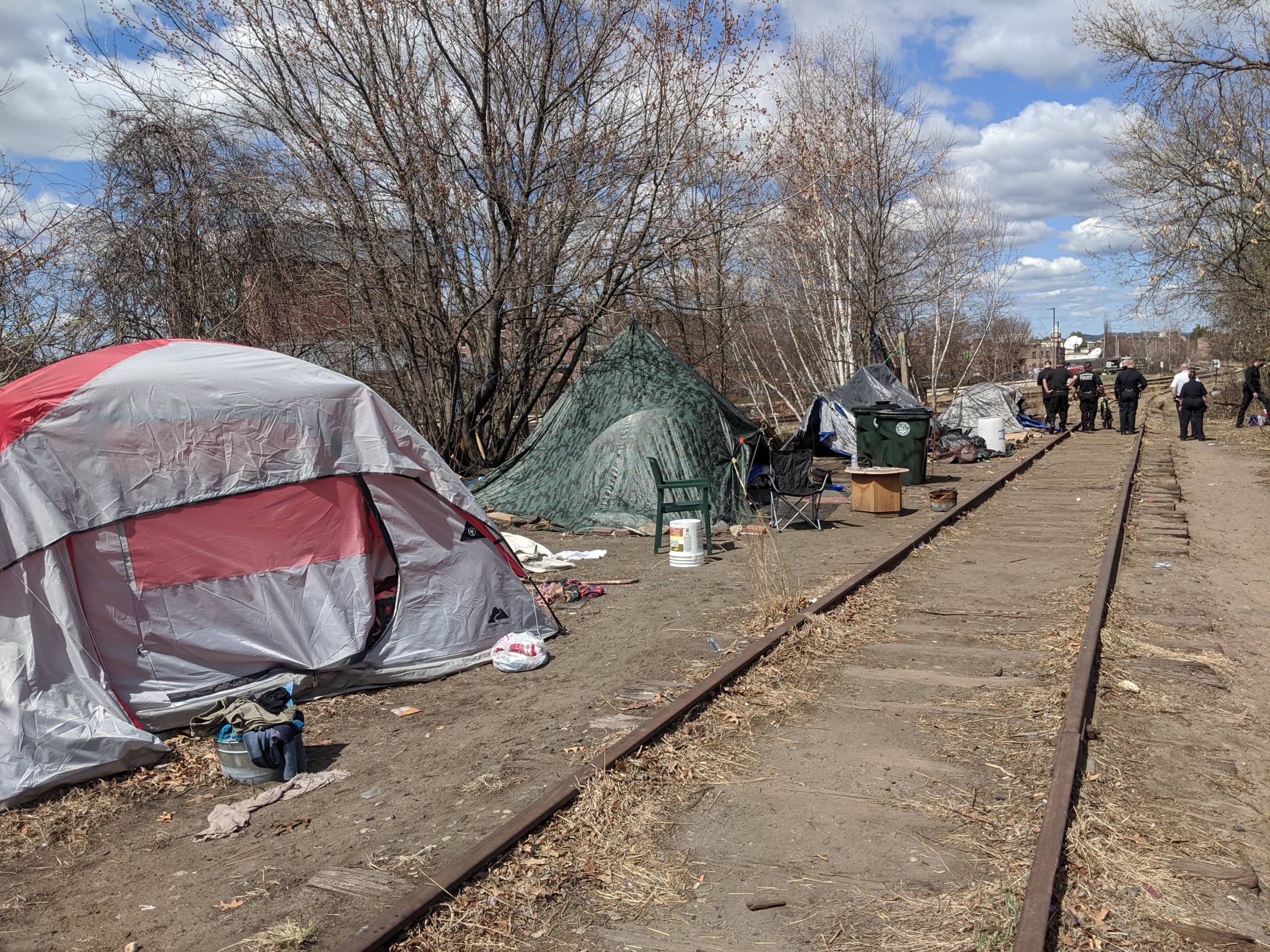 Police inform those living in 'Firestone' encampment they have a week ...