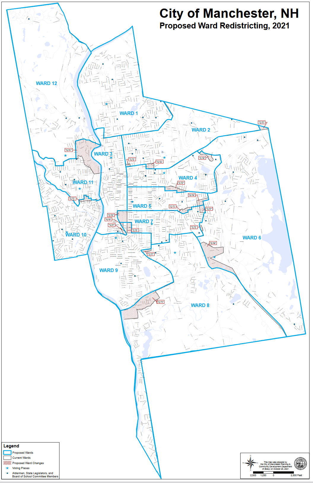 Aldermen get look at proposed new ward maps - Manchester Ink Link