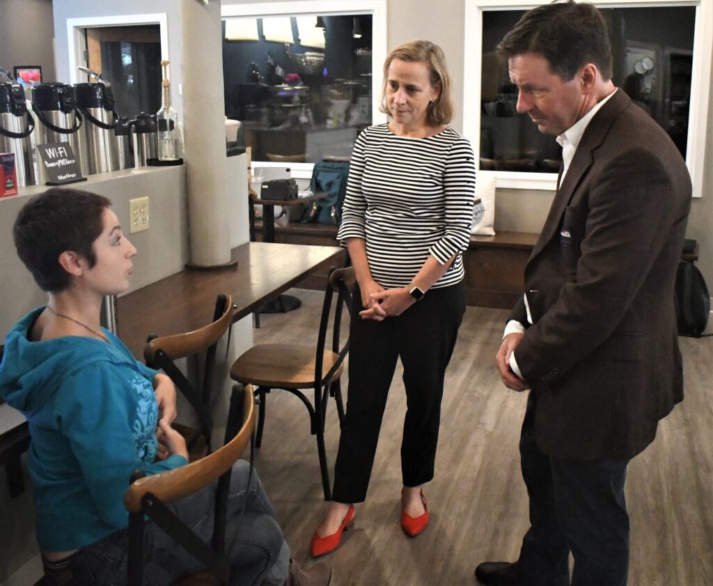 Craig and Sherman meet downtown Manchester voters - Manchester Ink Link