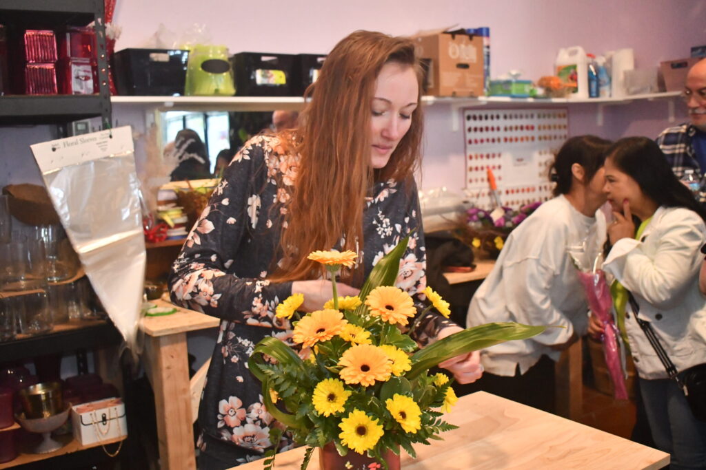 Business in bloom as new downtown florist opens its doors - Manchester ...