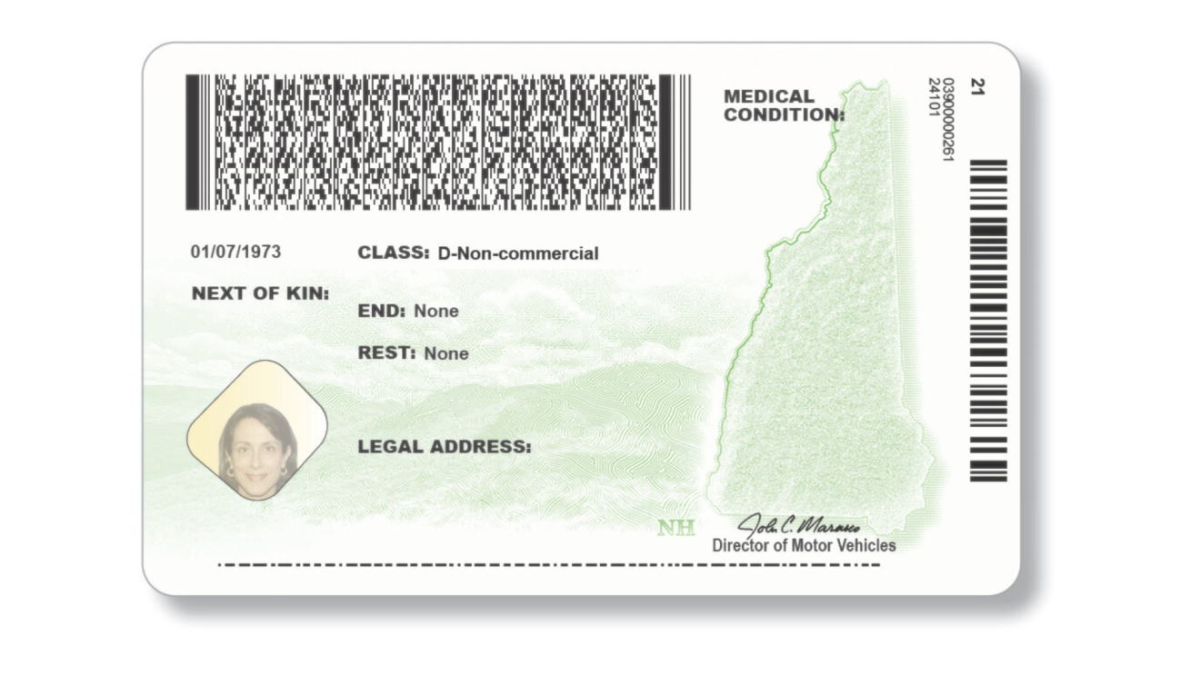 NH DMV debuts new driver's license design (no guarantee your photo will ...
