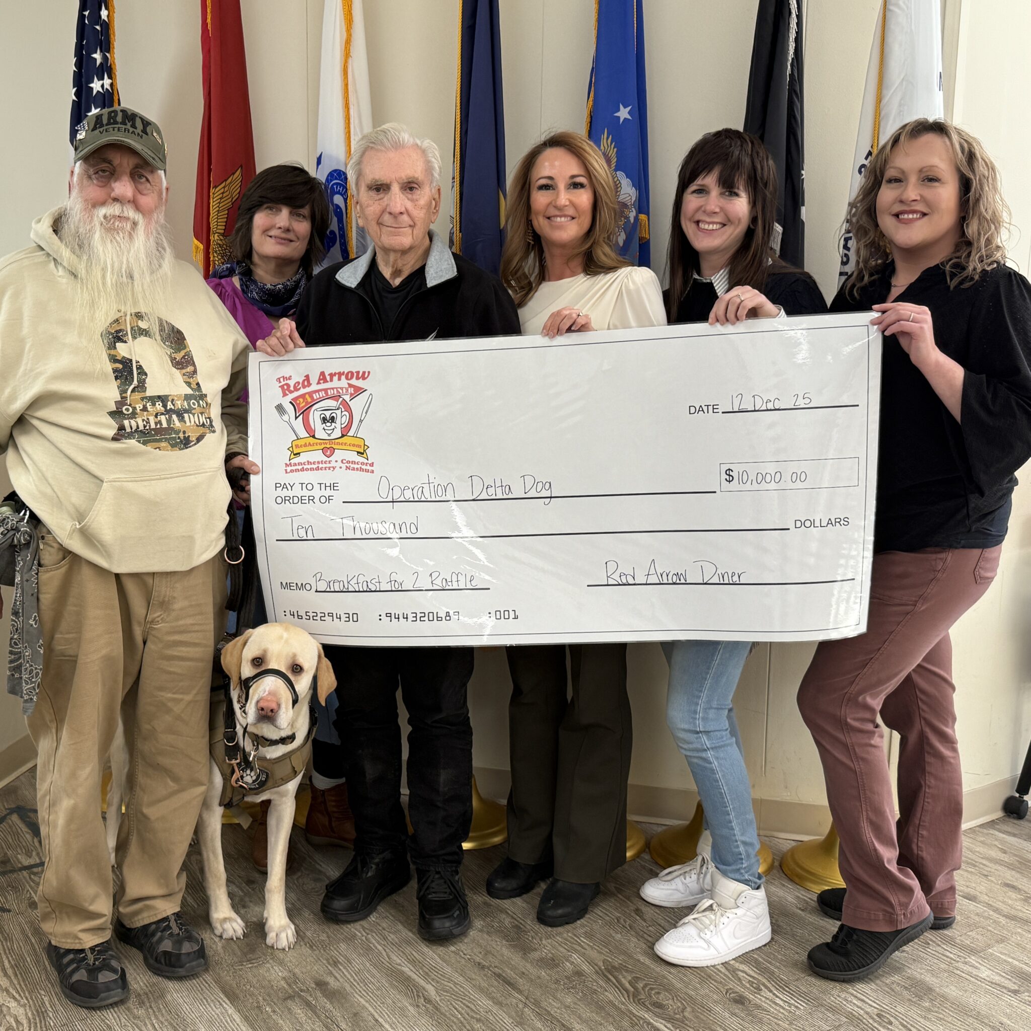 Red Arrow Diner donates $10K to Operation Delta Dog - Manchester Ink Link