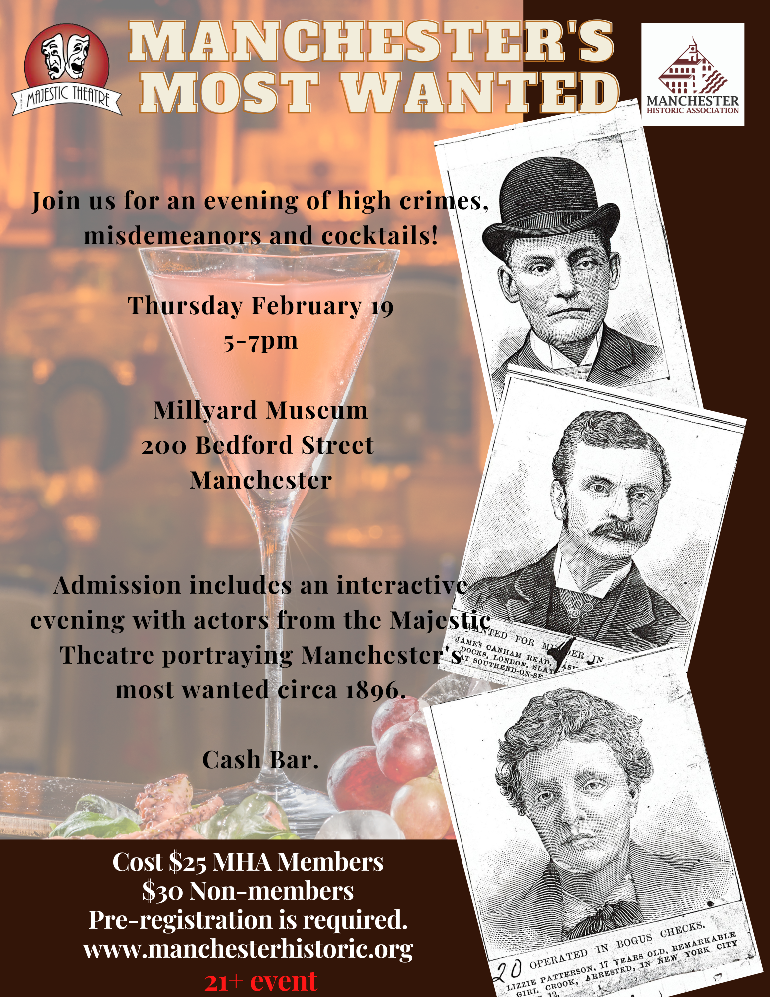 Feb. 19: Mix and mingle with Manchester's 'Most Wanted' at the Millyard ...