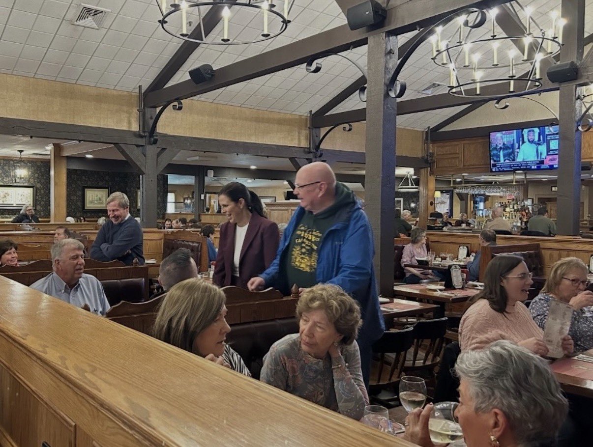 CD1 candidate Stefany Shaheen targets Trump tariffs during Manchester ...